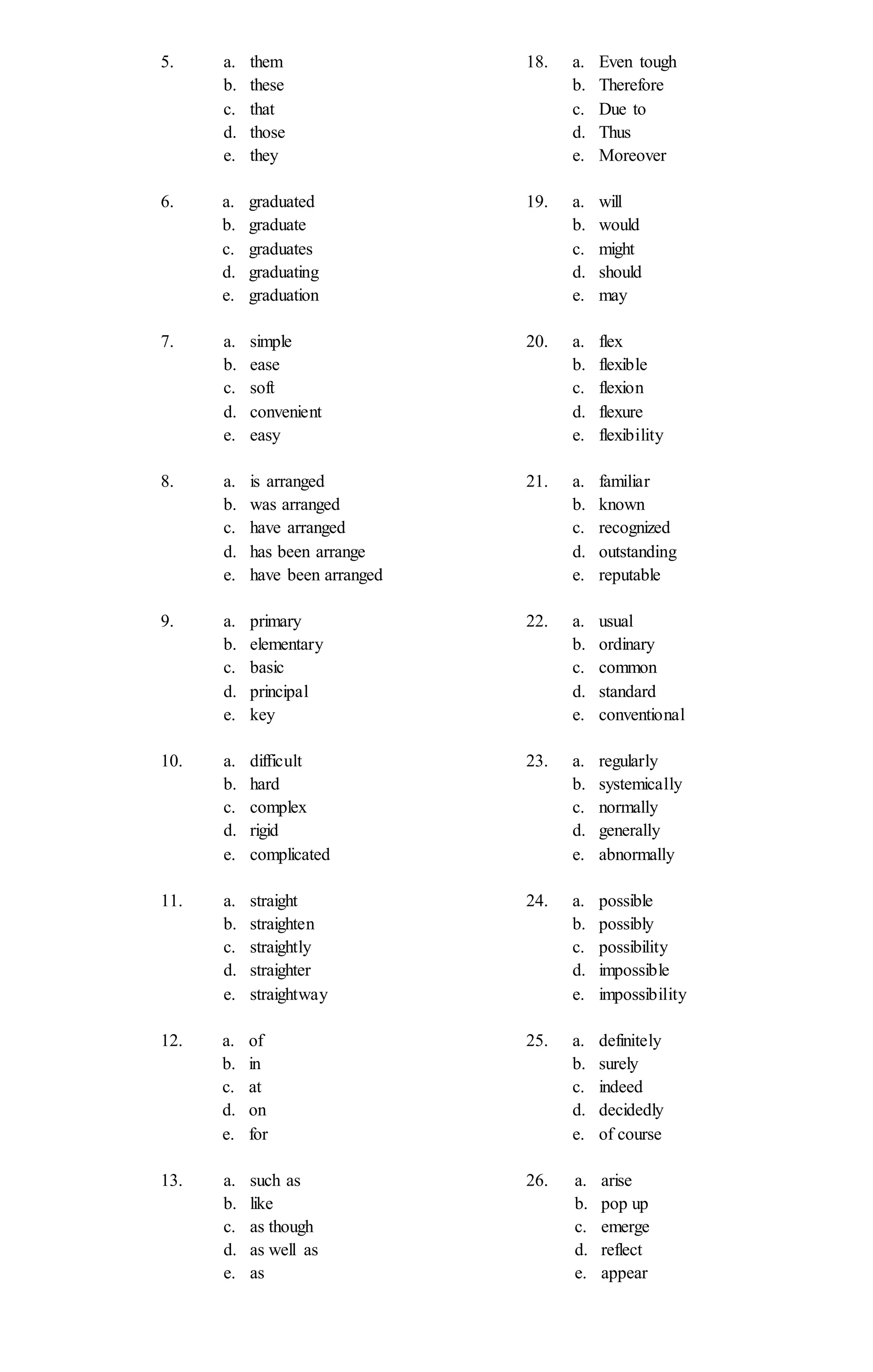 The Example of Cloze Test | DOCX | Educational Assessment | Education