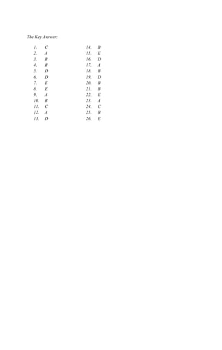 The Example of Cloze Test | DOCX | Educational Assessment | Education