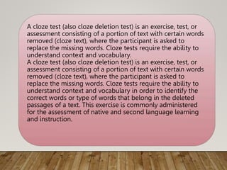 CLOZE TEST.pptx