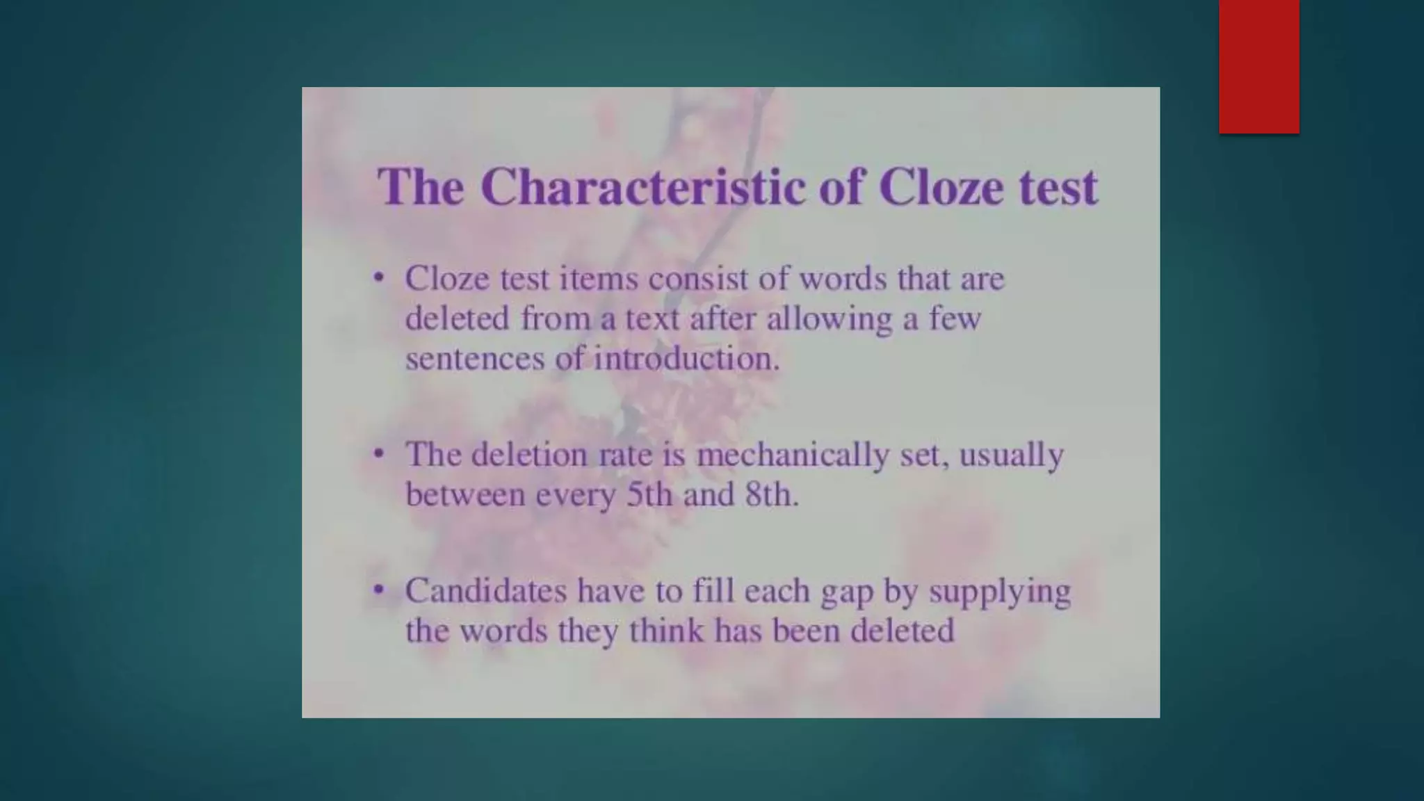 CLOZE TEST PROCEDURE.pptx