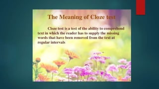 CLOZE TEST PROCEDURE.pptx