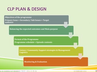Community Learning Programme (CLP): Innovative content development and ...
