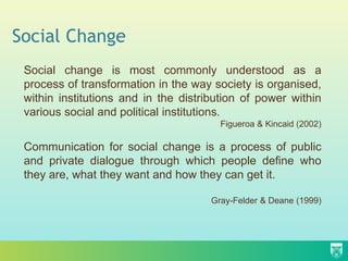 Participatory Communication for Social Change | PPTX