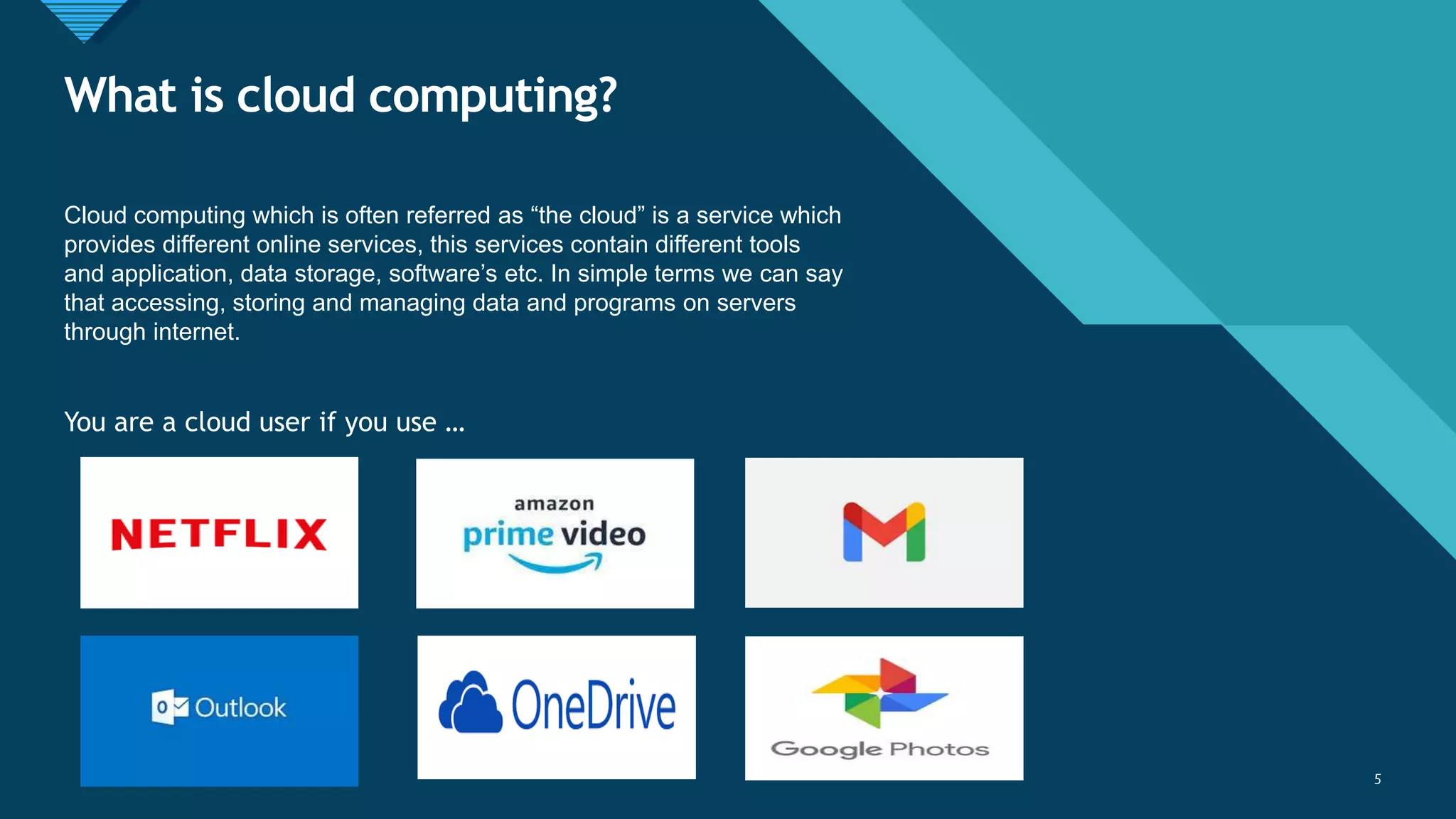 Introduction to Cloud computing and Microsoft azure | PPTX