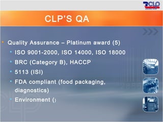 Clp presentation | PPT