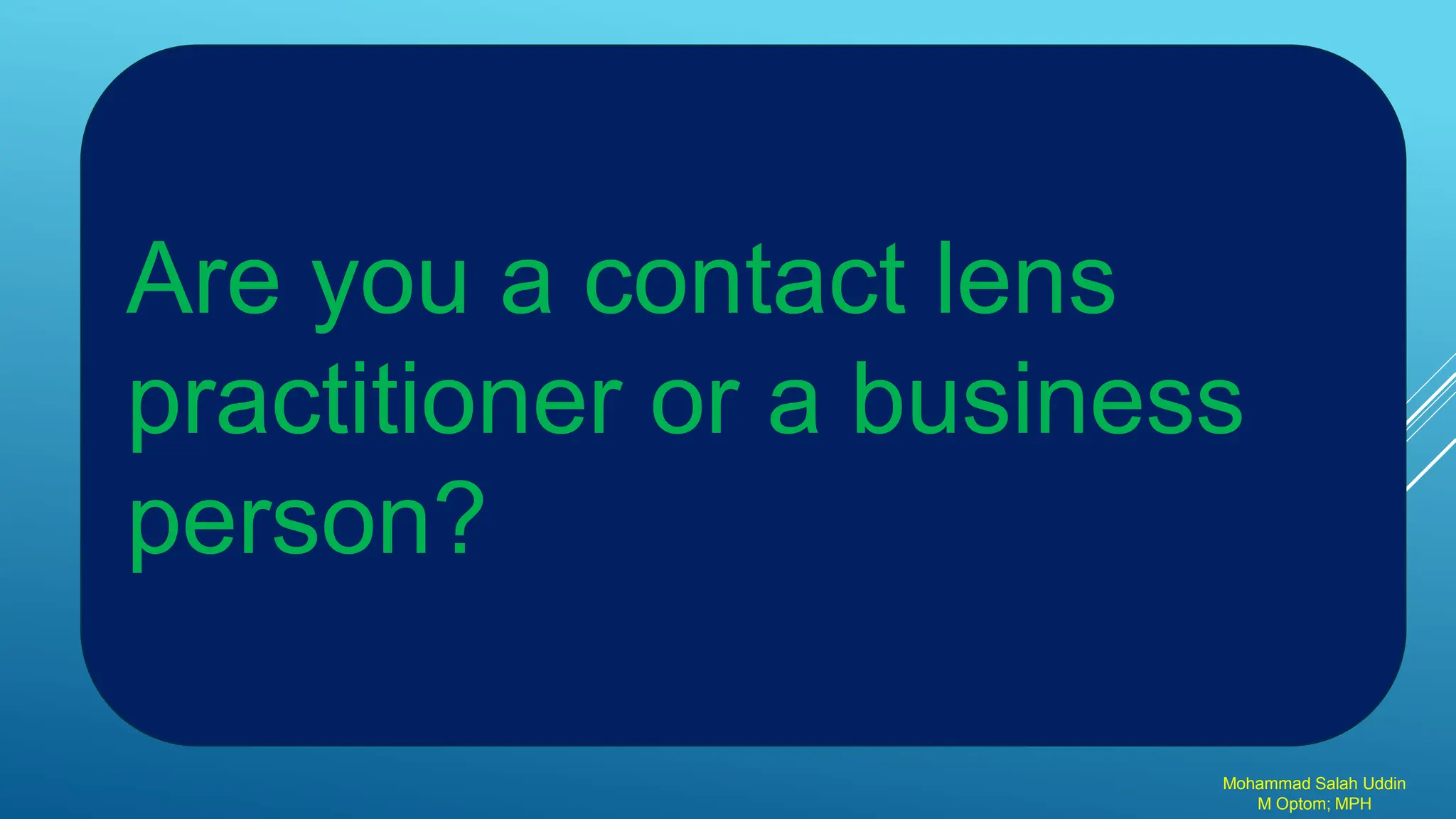 CL Presentation.pptx... Define contact lens: | PPTX