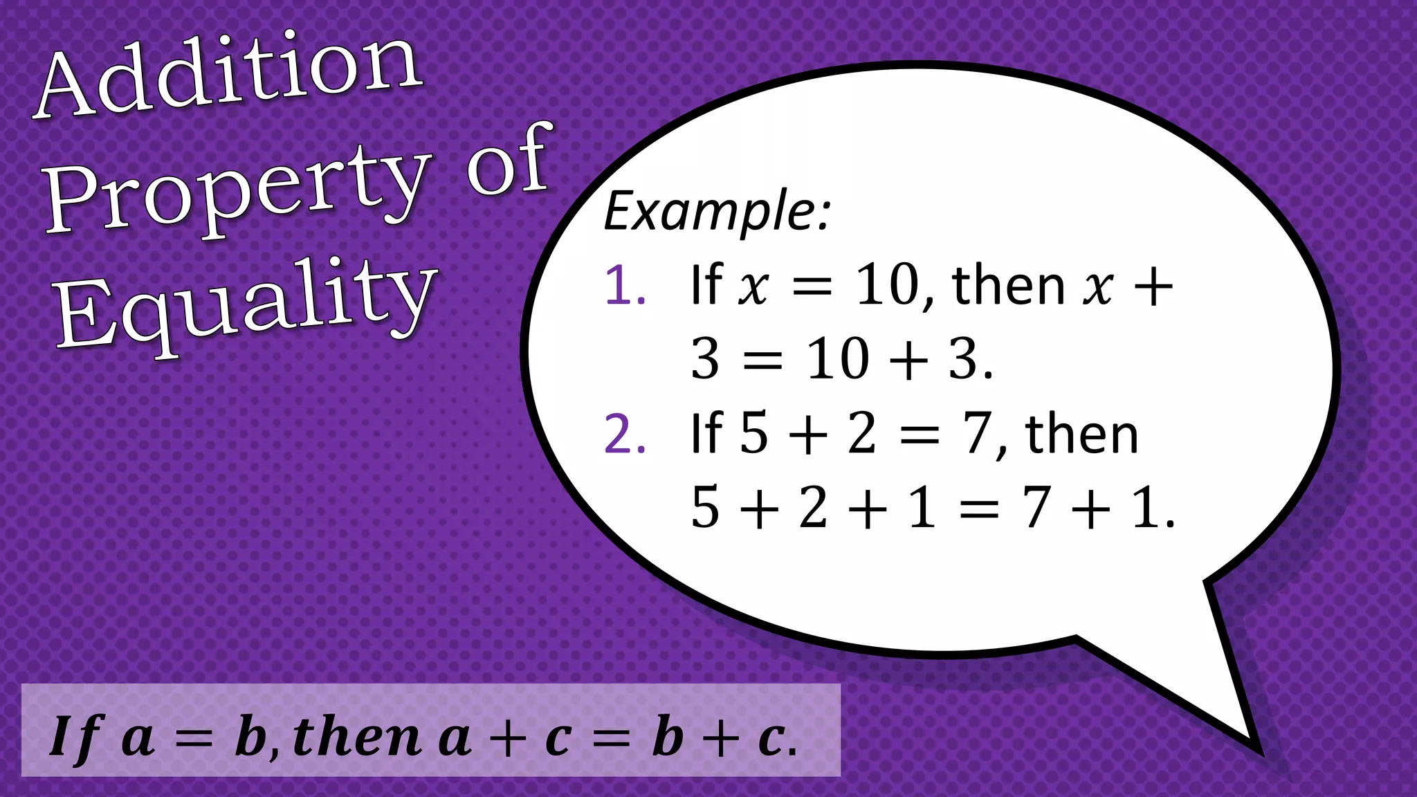 Properties of Real Numbers and Equality - Mathematics 8 (3rd Quarter ...