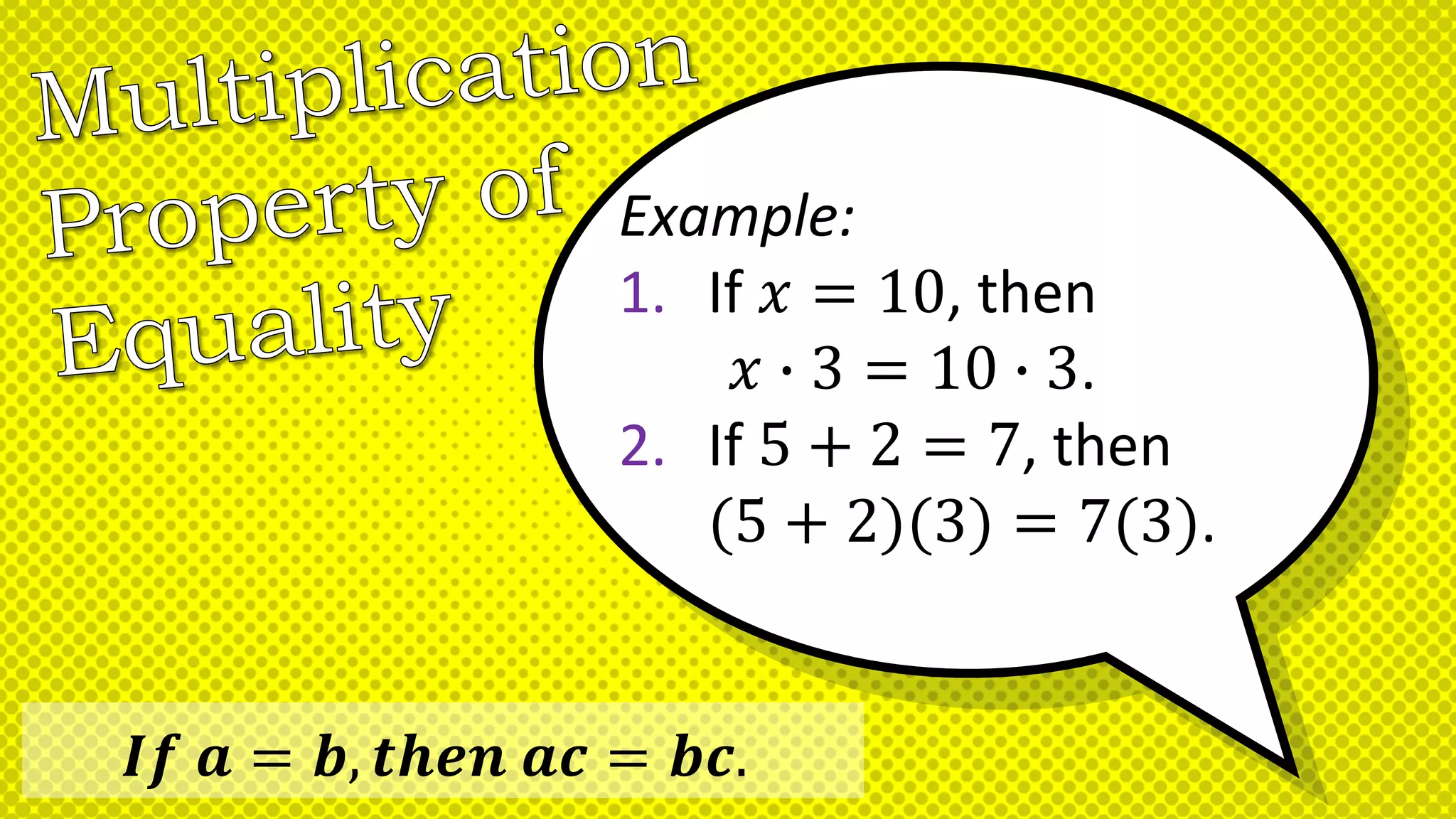 Properties of Real Numbers and Equality - Mathematics 8 (3rd Quarter ...