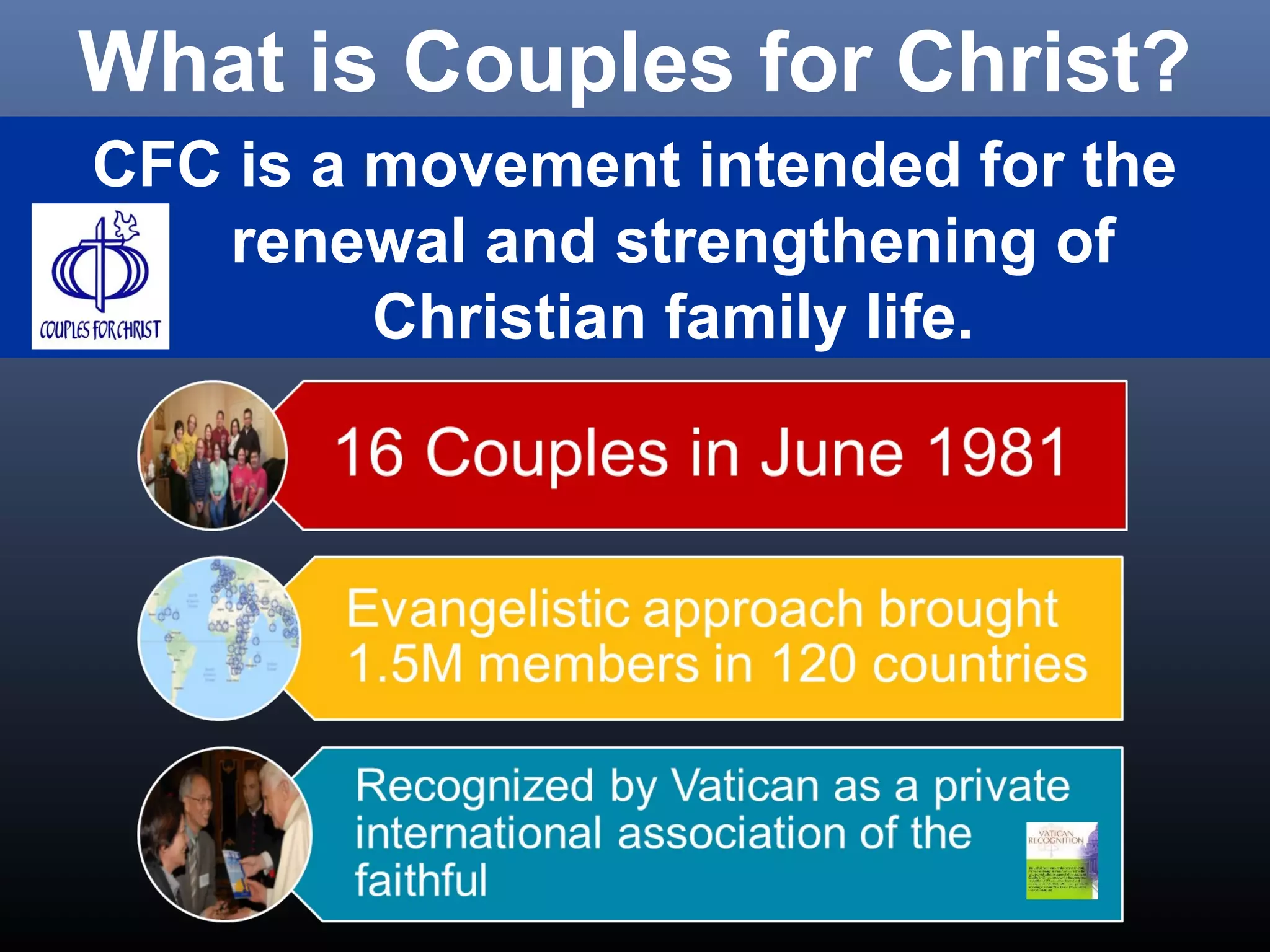 Clp talk 11 life & mission of couples for christ | PPT