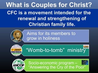 Clp talk 11 life & mission of couples for christ | PPT