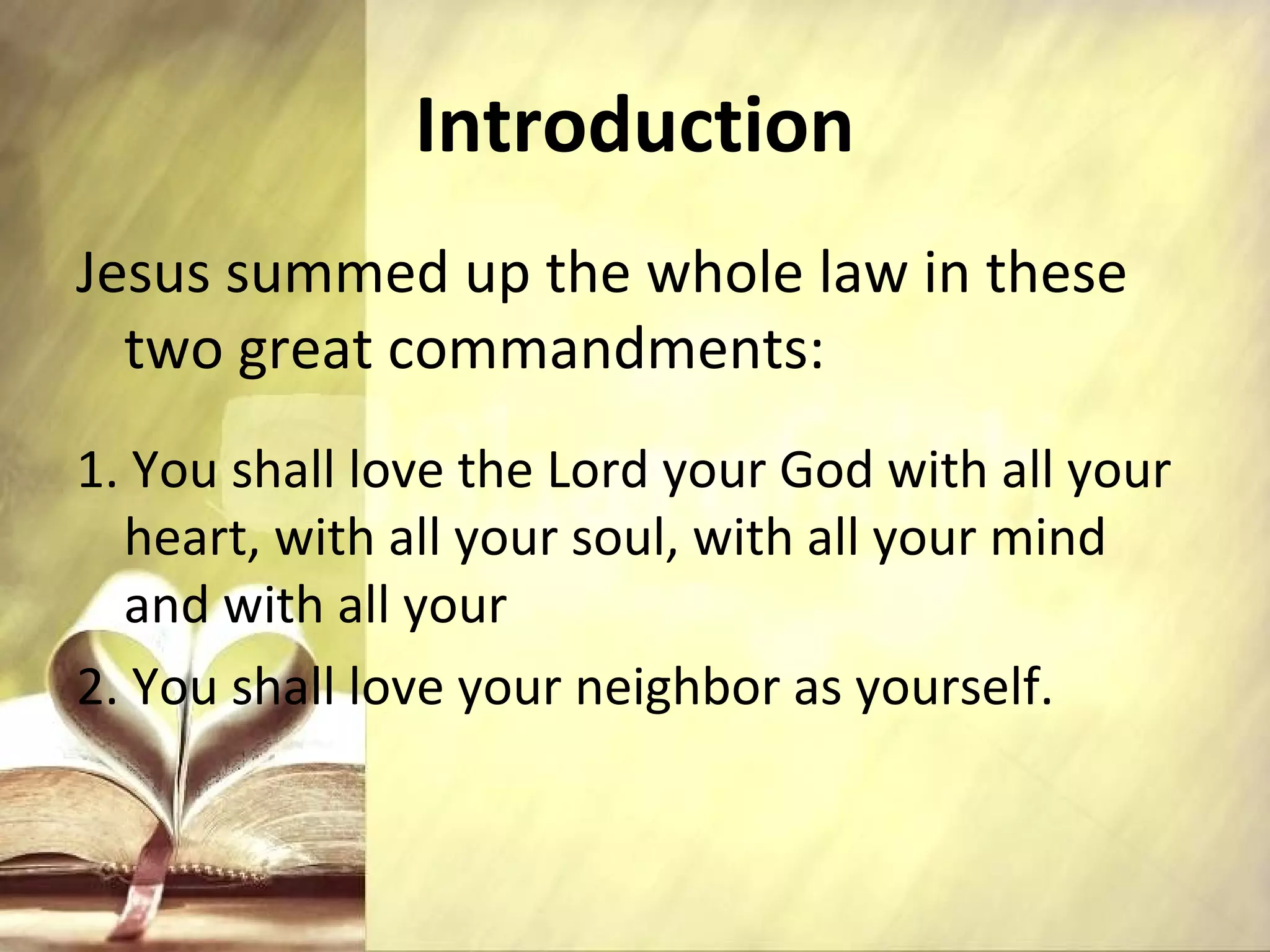 CFC-SFC CLP Talk No. 6 "Loving Your Neighbor" | PPT