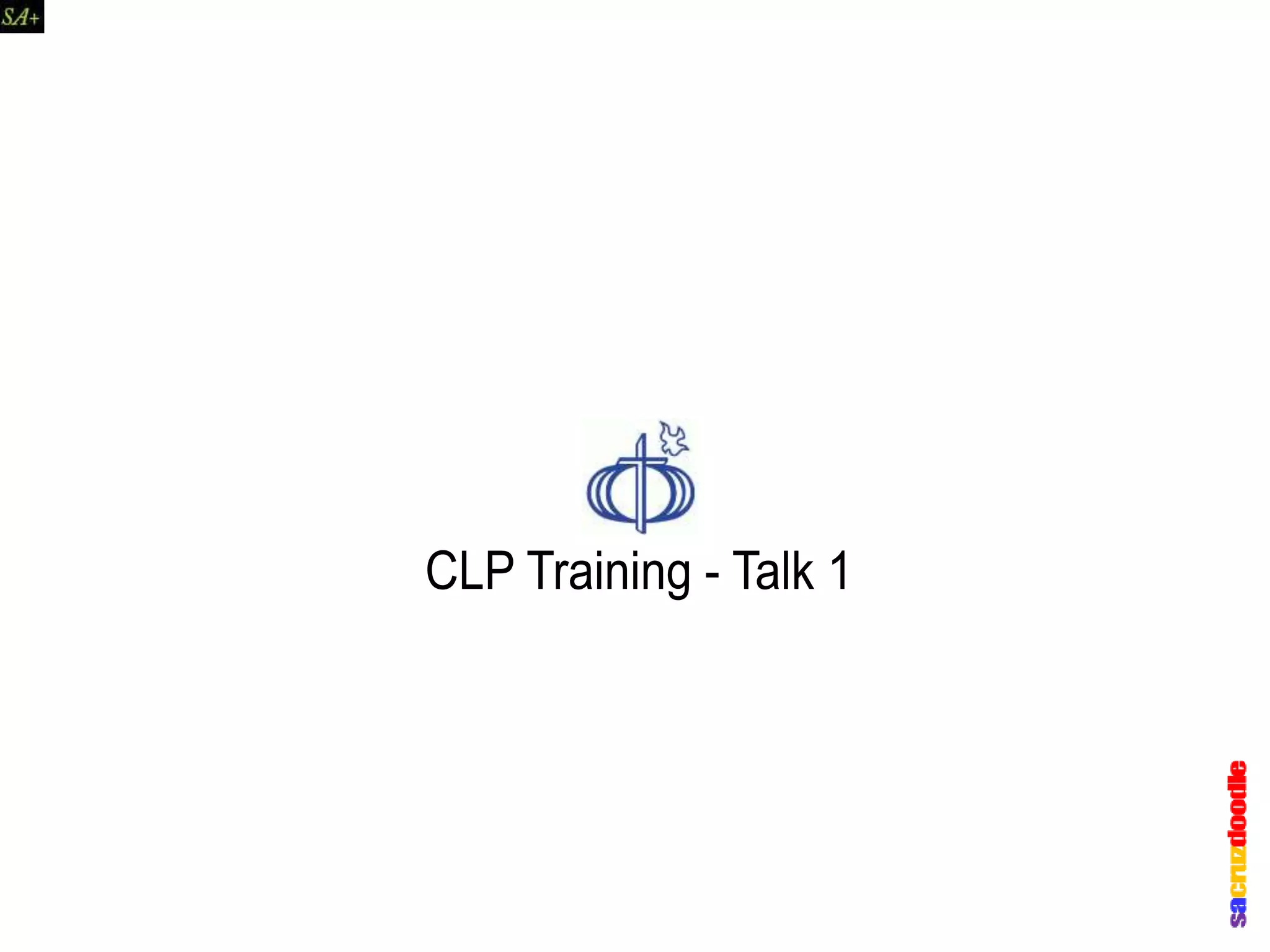 CFC CLP Training Talk No. 1 | PPTX