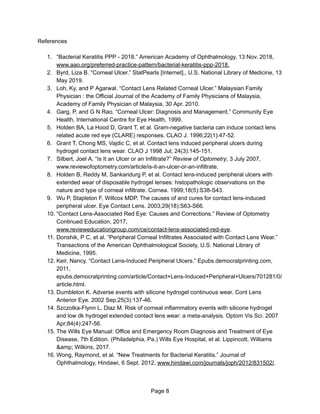 Contact Lens Peripheral Ulcer - Case Report | PDF