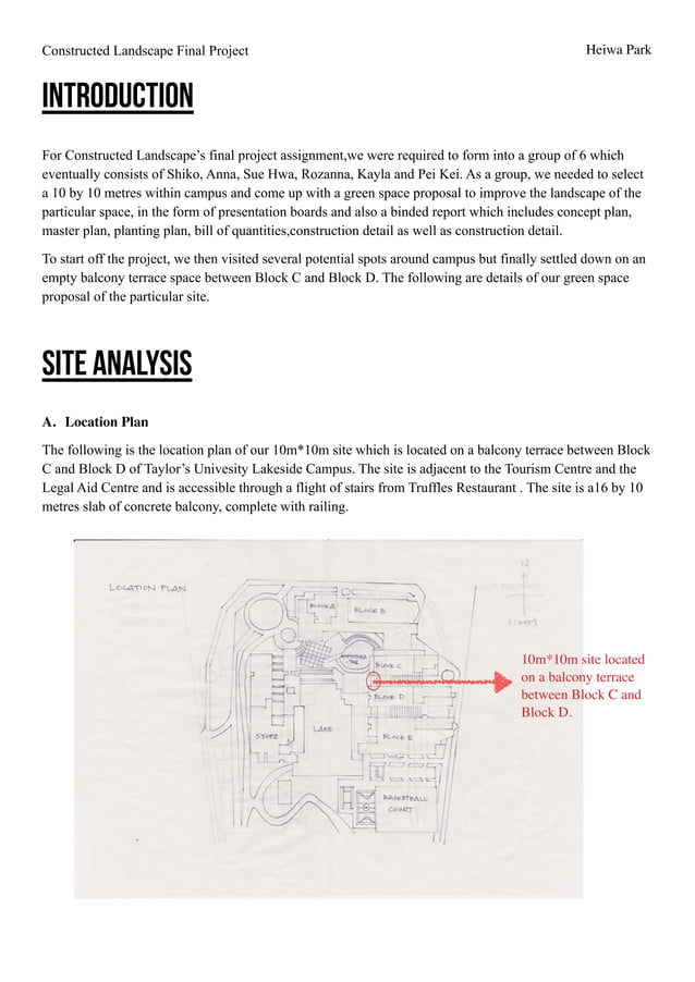 Constructed Landscape Final Project Report | PDF