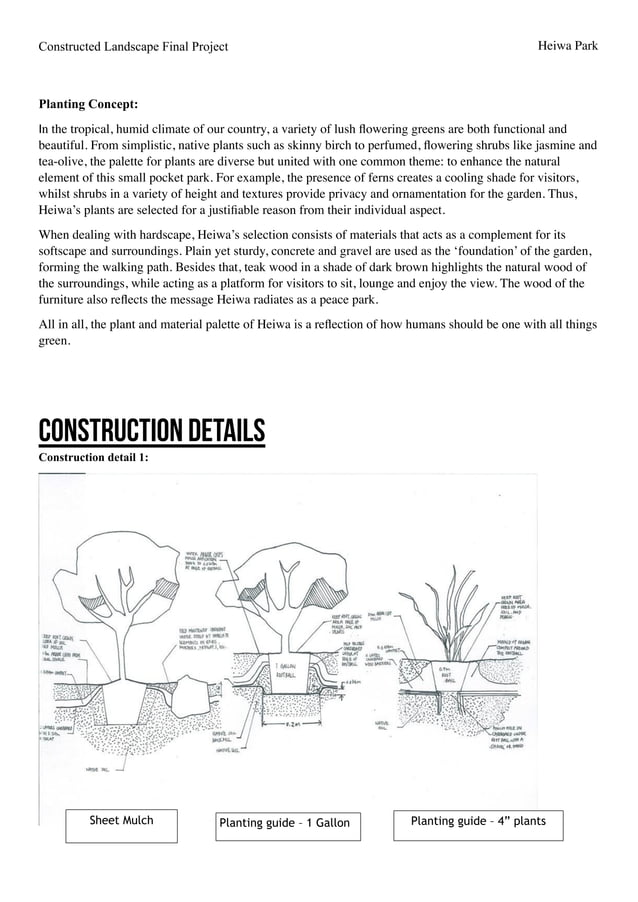 Constructed Landscape Final Project Report | PDF