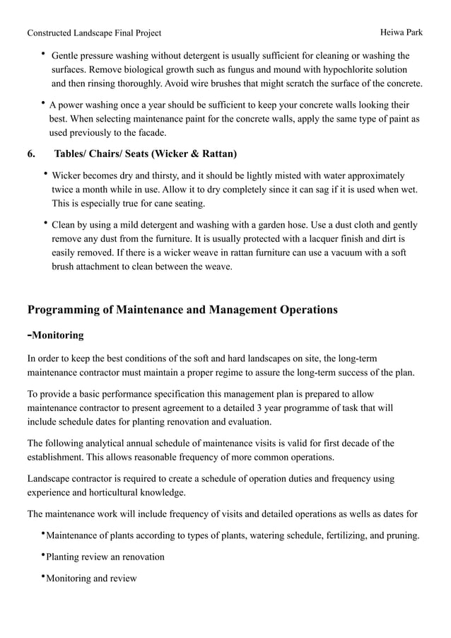 Constructed Landscape Final Project Report | PDF