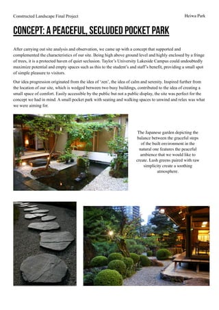 Constructed Landscape Final Project Report | PDF