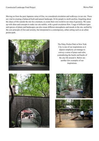 Constructed Landscape Final Project Report | PDF