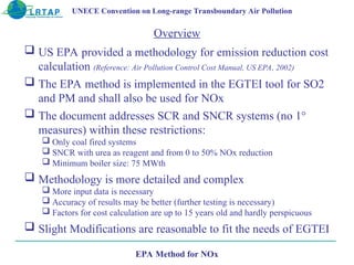 Enhancements to EGTEI Cost Calculation Tool for Emission Reduction in ...