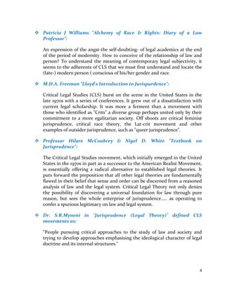 Critical Legal Studies (CLS) Defined | PDF
