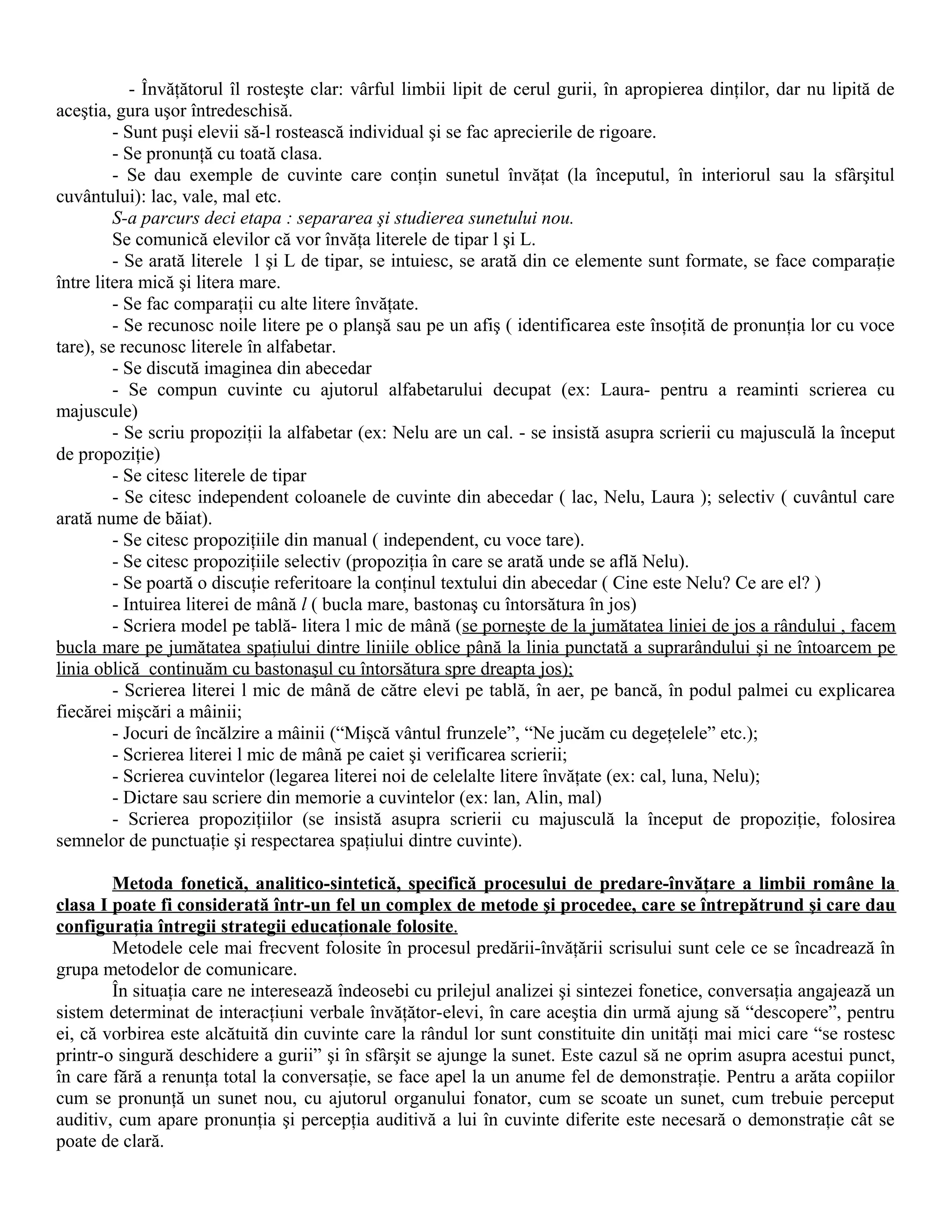 Cls 1 metoda fonetica-analitico_sintetica | DOC