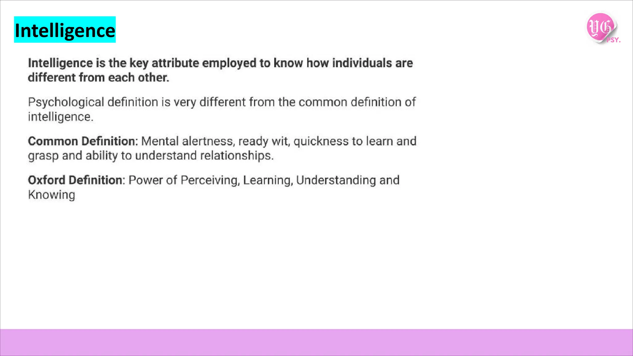 CLS 12- PSYCHOLOGY CH 01 - Variations in Psychological Attributes | PDF
