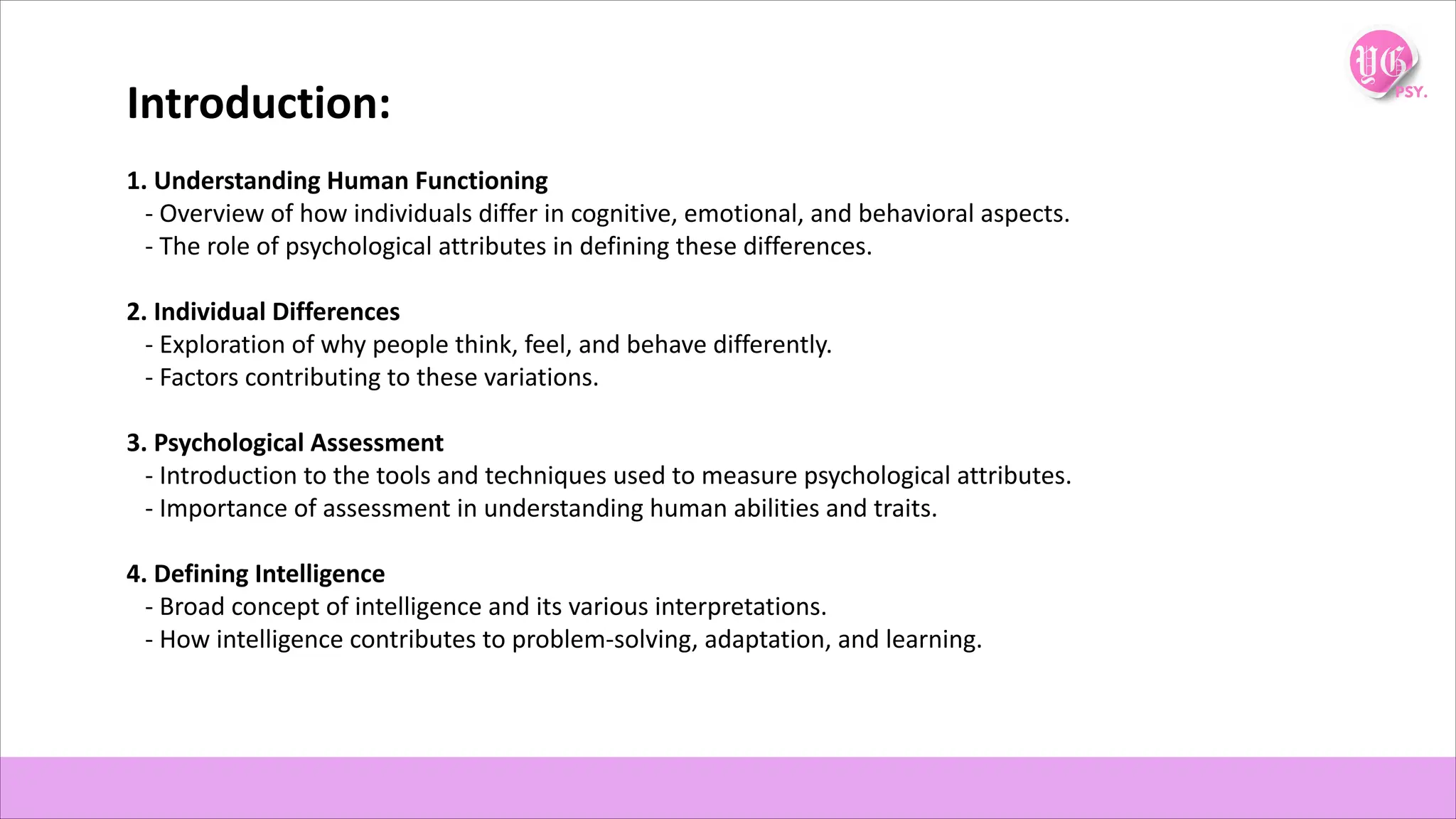 CLS 12- PSYCHOLOGY CH 01 - Variations in Psychological Attributes | PDF