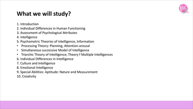 CLS 12- PSYCHOLOGY CH 01 - Variations in Psychological Attributes | PDF