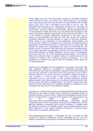 CLSA AsiaUSA Forum takeaways: USA paving way for China | PDF