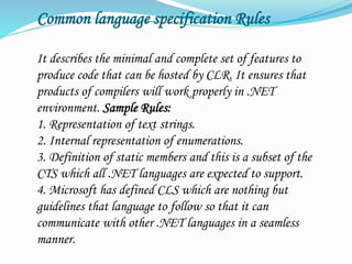 C# Common Type System & Common Language Specification | PPT