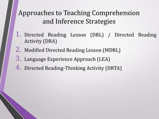 Teaching To Find Main Idea and Inference | PPT