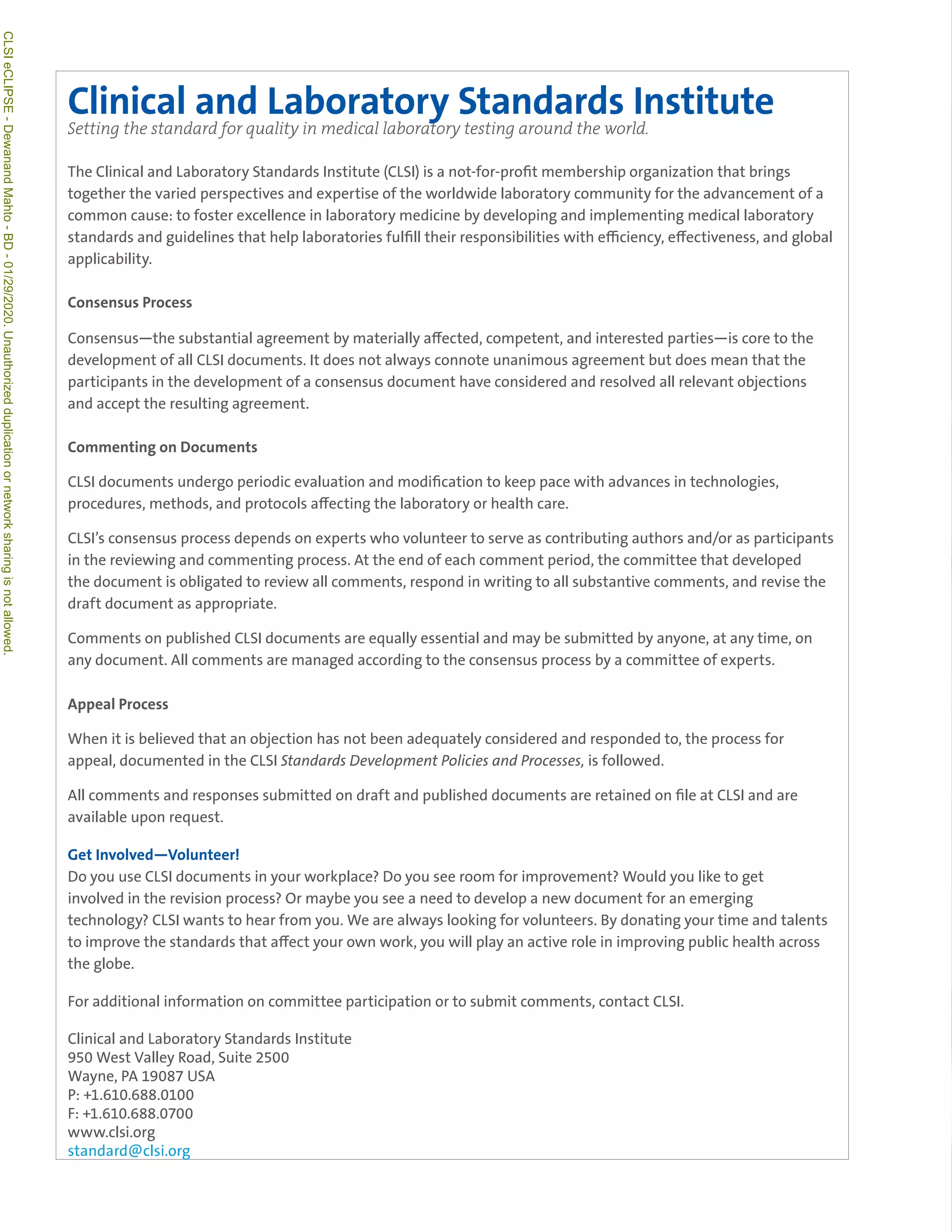 CLSI 2020.pdf | Infectious Diseases | Diseases and Conditions