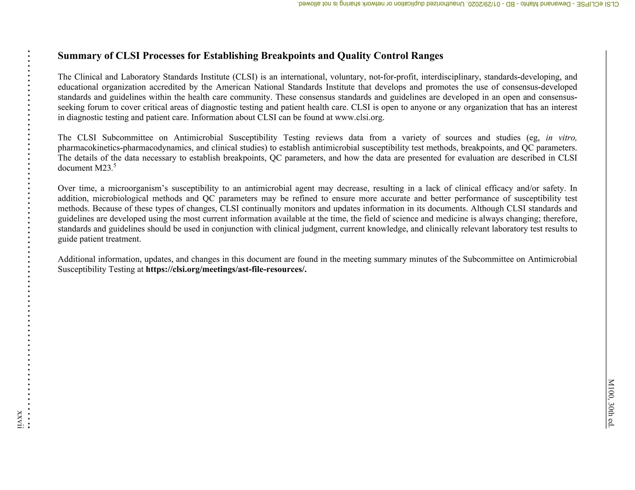 CLSI 2020.pdf | Infectious Diseases | Diseases and Conditions