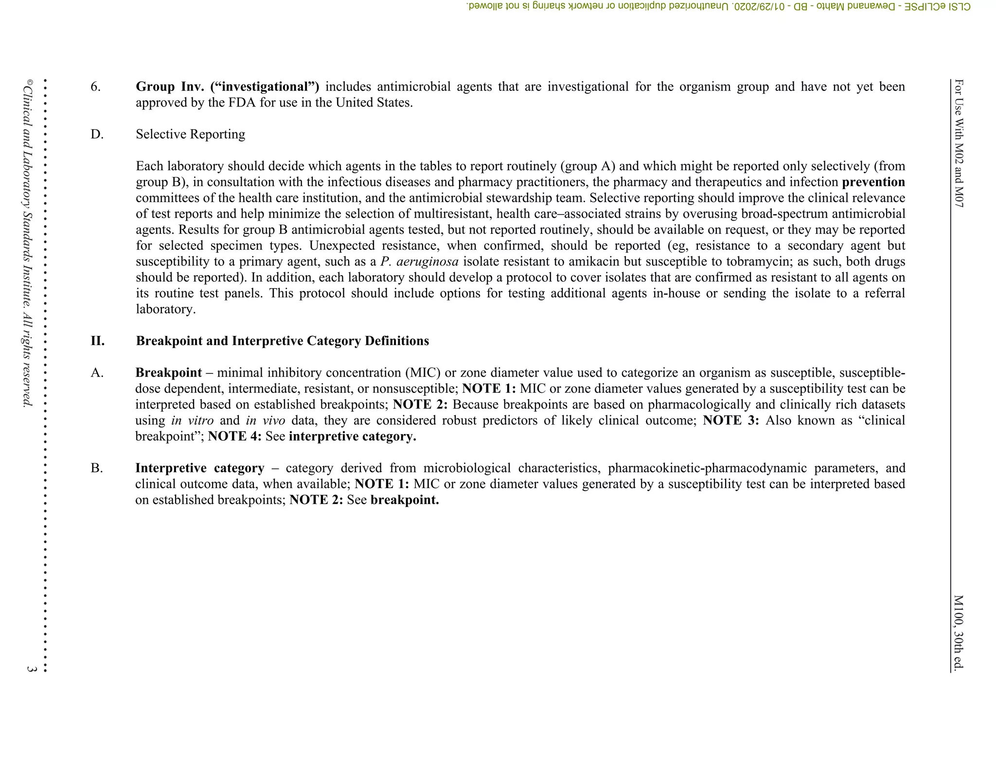 CLSI 2020.pdf | Infectious Diseases | Diseases and Conditions