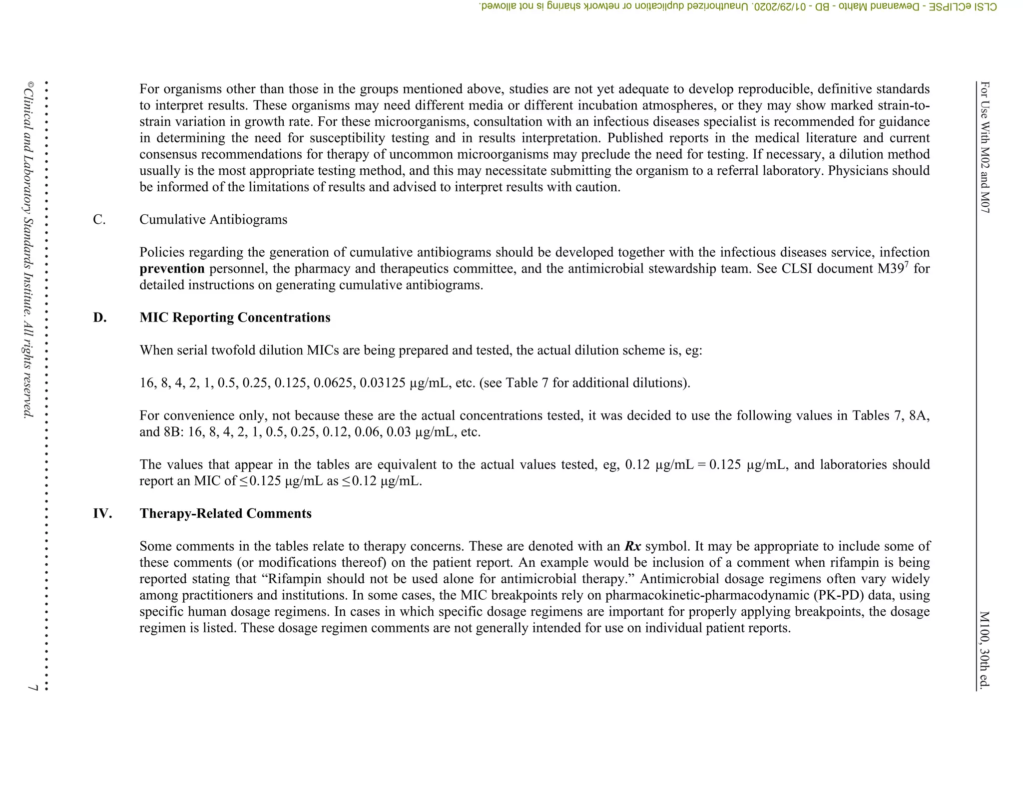 CLSI 2020.pdf | Infectious Diseases | Diseases and Conditions