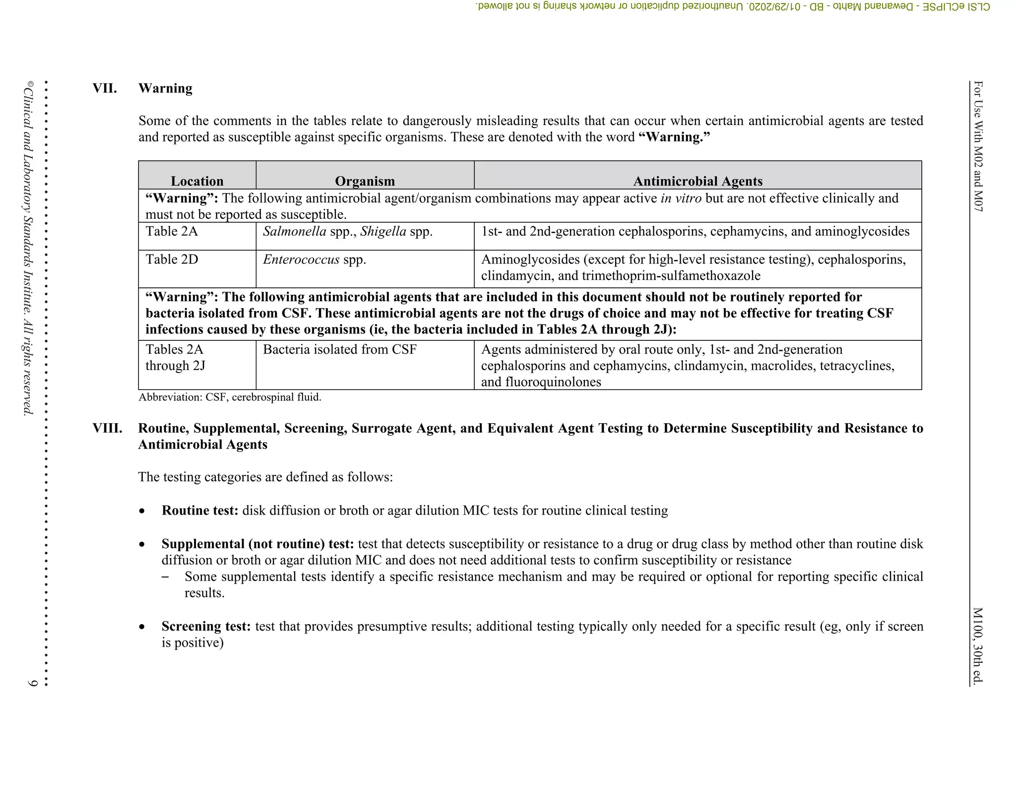 CLSI 2020.pdf | Infectious Diseases | Diseases and Conditions
