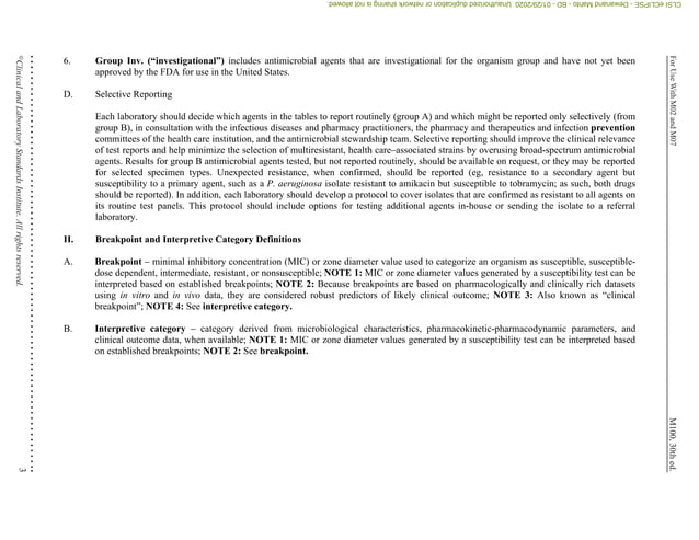 CLSI 2020.pdf | Infectious Diseases | Diseases and Conditions