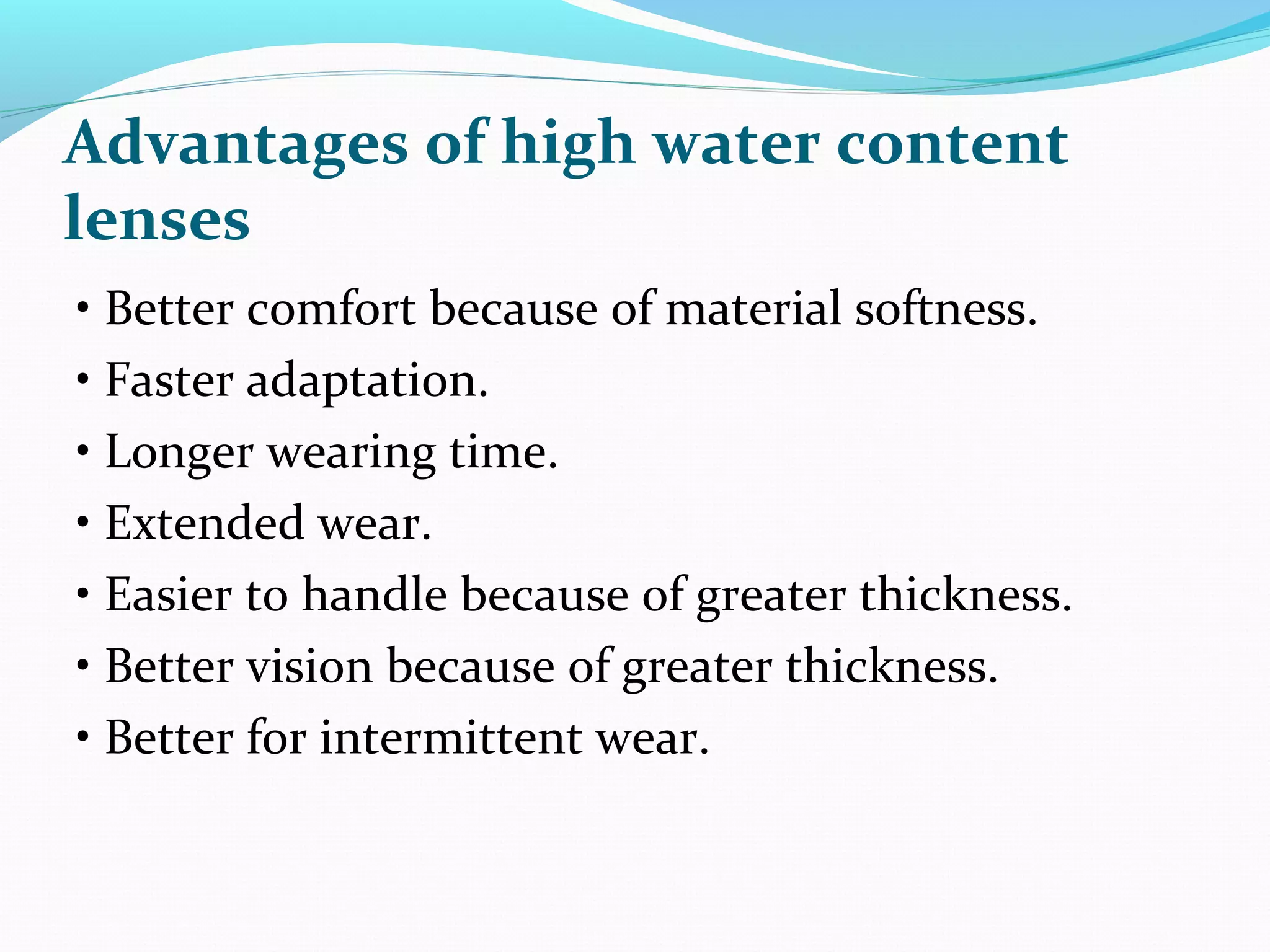 contact lens material | PPT