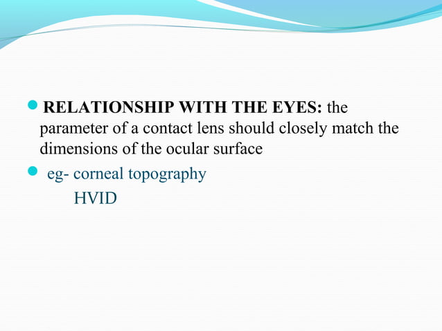 contact lens material | PPT