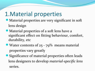 contact lens material | PPT
