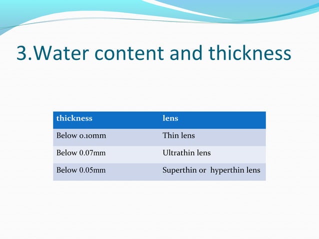 contact lens material | PPT