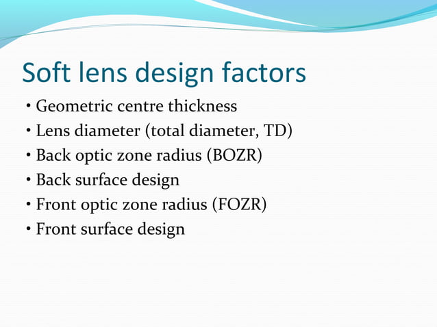 contact lens material | PPT