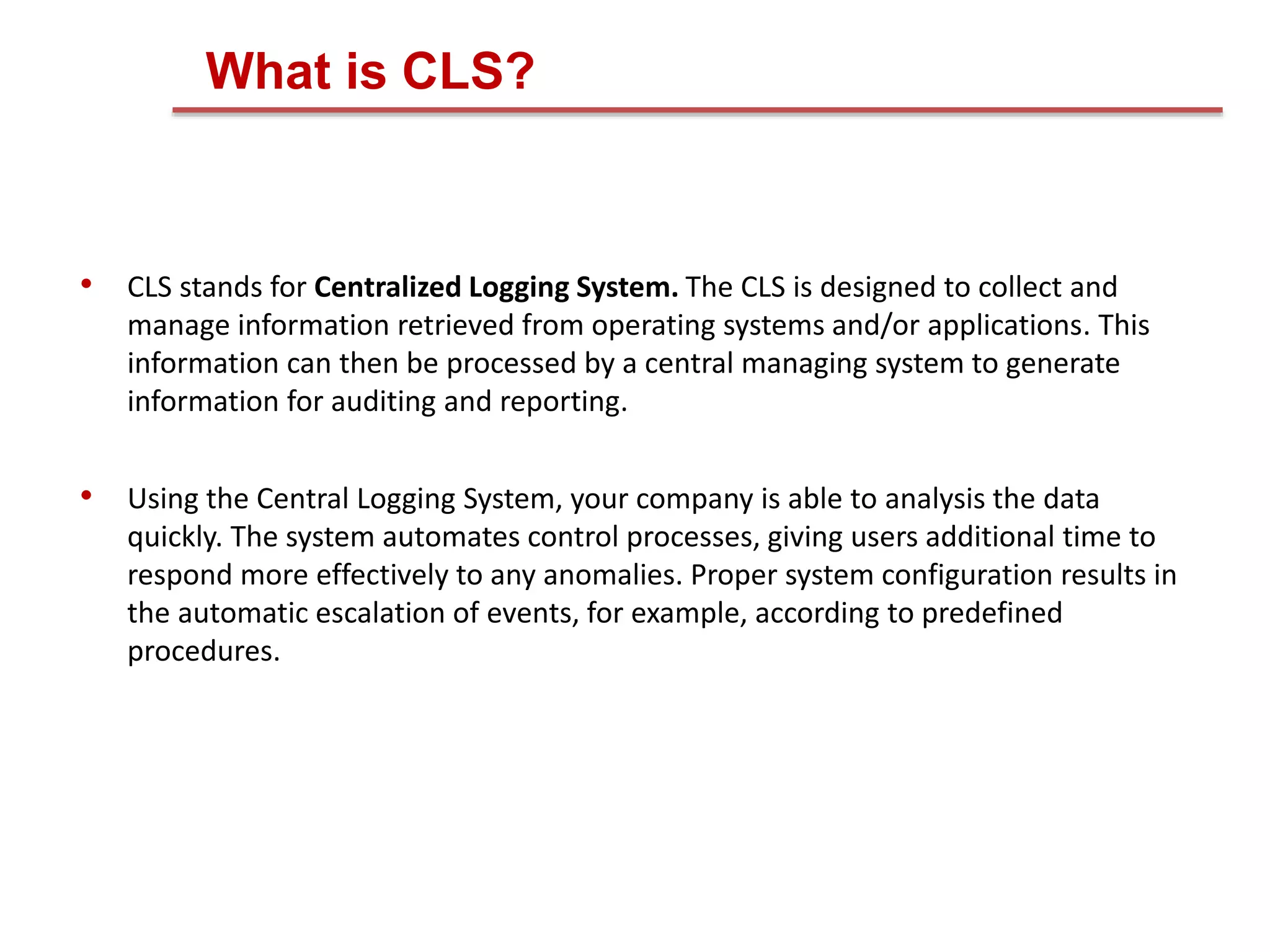 Centralized Logging System Using Elk Stack Ppt