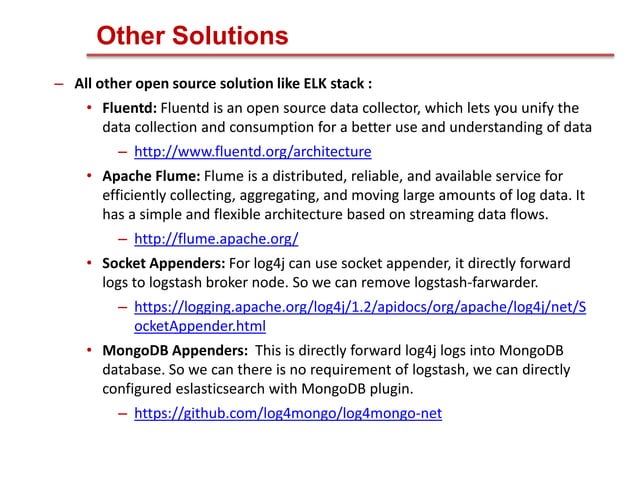 Centralized Logging System Using ELK Stack | PPTX | Databases | Computer Software and Applications