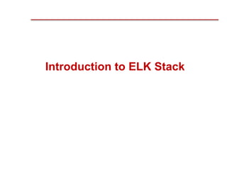Centralized Logging System Using ELK Stack | PPTX