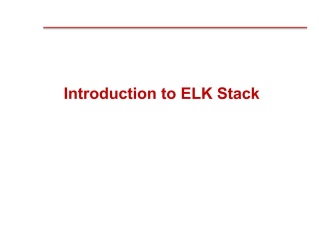 Centralized Logging System Using ELK Stack | PPTX | Databases | Computer Software and Applications