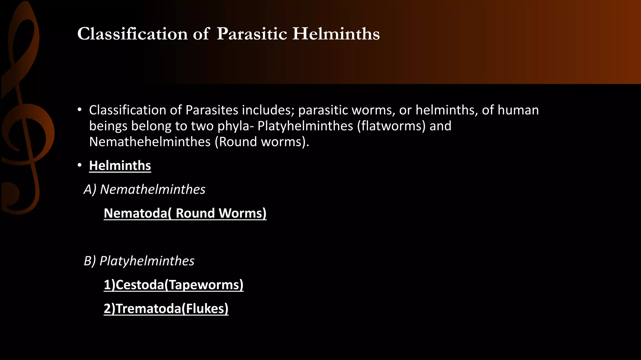 Clssification of parasites | PPTX