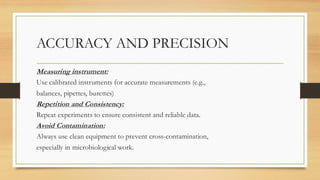 Clinical laboratory technology- Basic laboratory principles | PDF