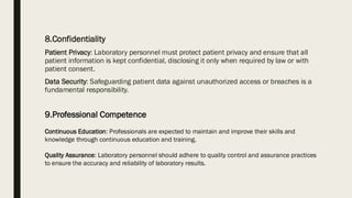 Clinical laboratory technology - codes of conduct for medical ...