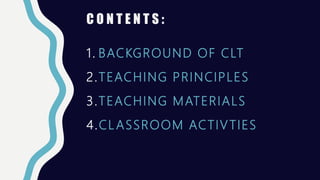 Communicative Language Teaching | PPTX | Education